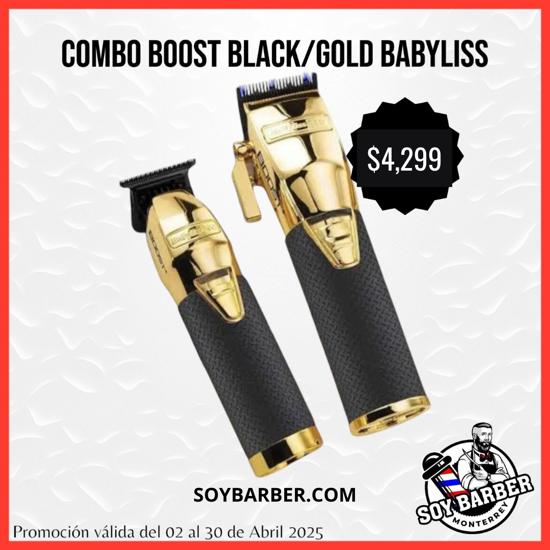 BaByliss PRO - Combo Clipper Boost+ & Trimmer Boost+ GOLD ...